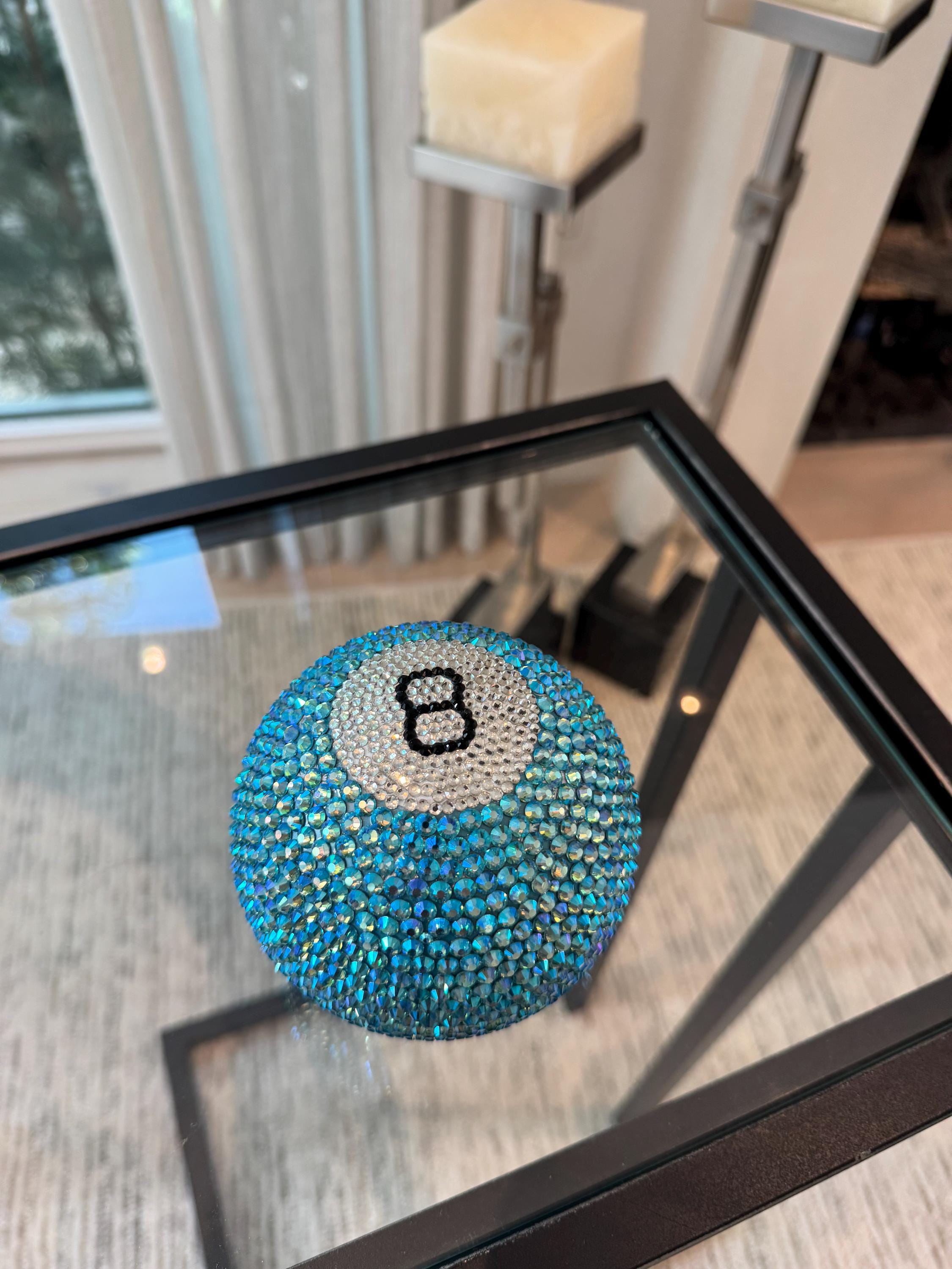 Crystal Fortune Teller - Swarovski Crystal Jeweled Vintage Magic 8 Ball ...