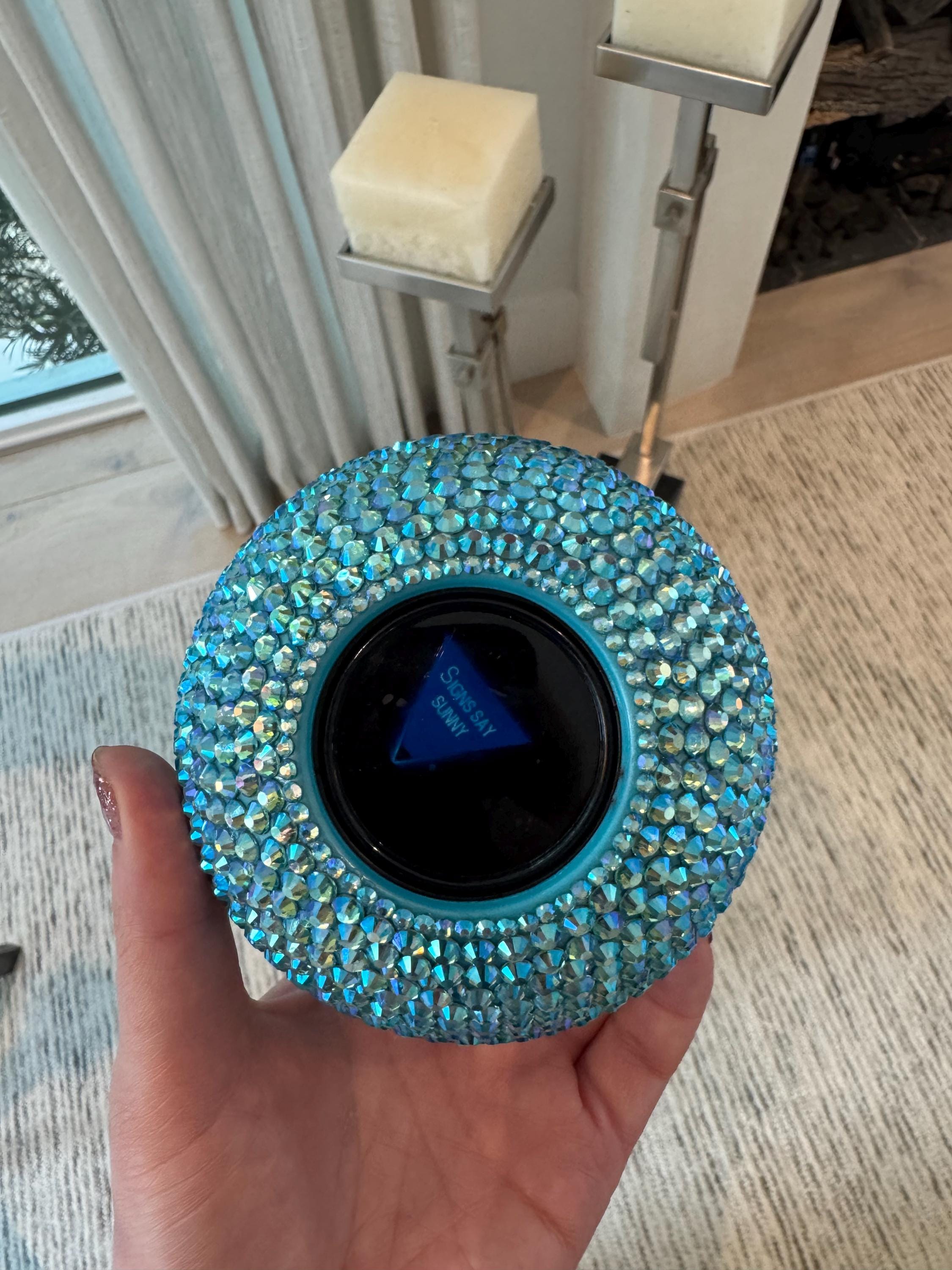 Crystal Fortune Teller - Swarovski Crystal Jeweled Vintage Magic 8 Ball ...
