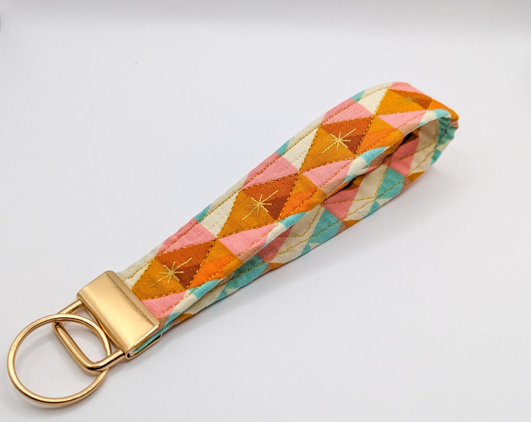 Customizable Keychain Wristlet | Fabric Key Fobs | Modern Fabric With ...
