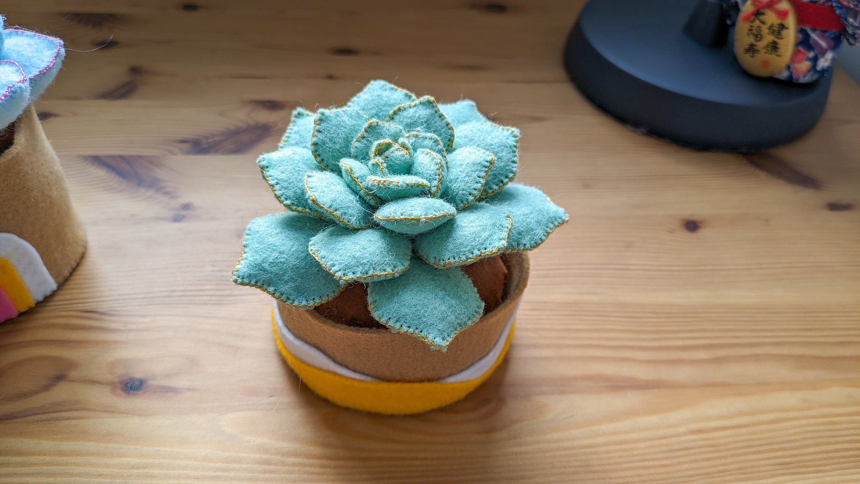 Felt Succulent Set in Modern Pots PDF Pattern & Step by Step Tutorial ...