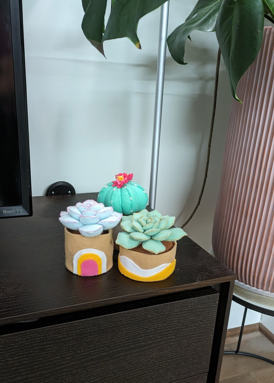 Felt Succulent Set in Modern Pots PDF Pattern & Step by Step Tutorial ...