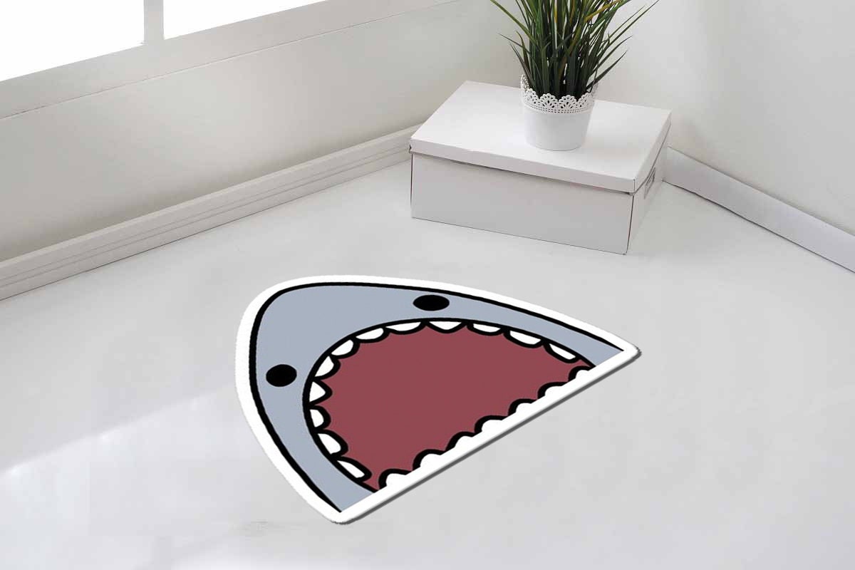 Shark Rug, Shark Pattern Rug, Kids Room Rug Mat, Home Decor Rug, Non ...