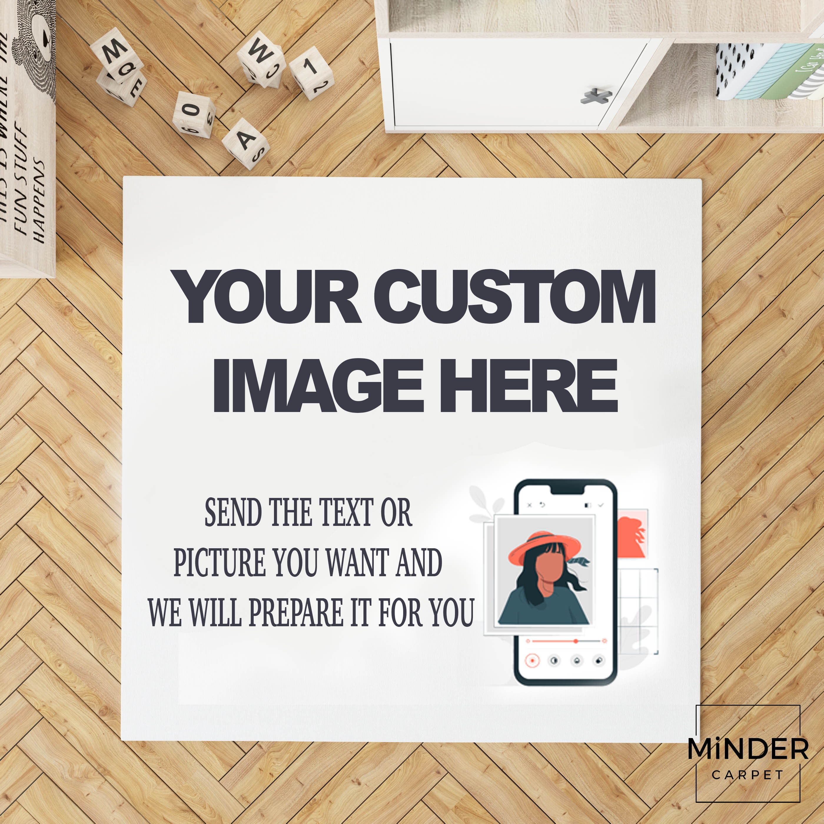 North America Map Kids Room Rug, Animal Play Mat, Nursery Rug, Activity ...