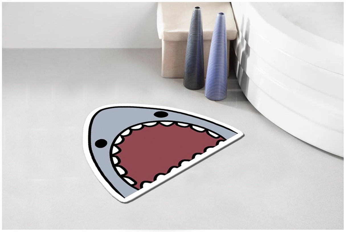 Shark Rug, Shark Pattern Rug, Kids Room Rug Mat, Home Decor Rug, Non ...