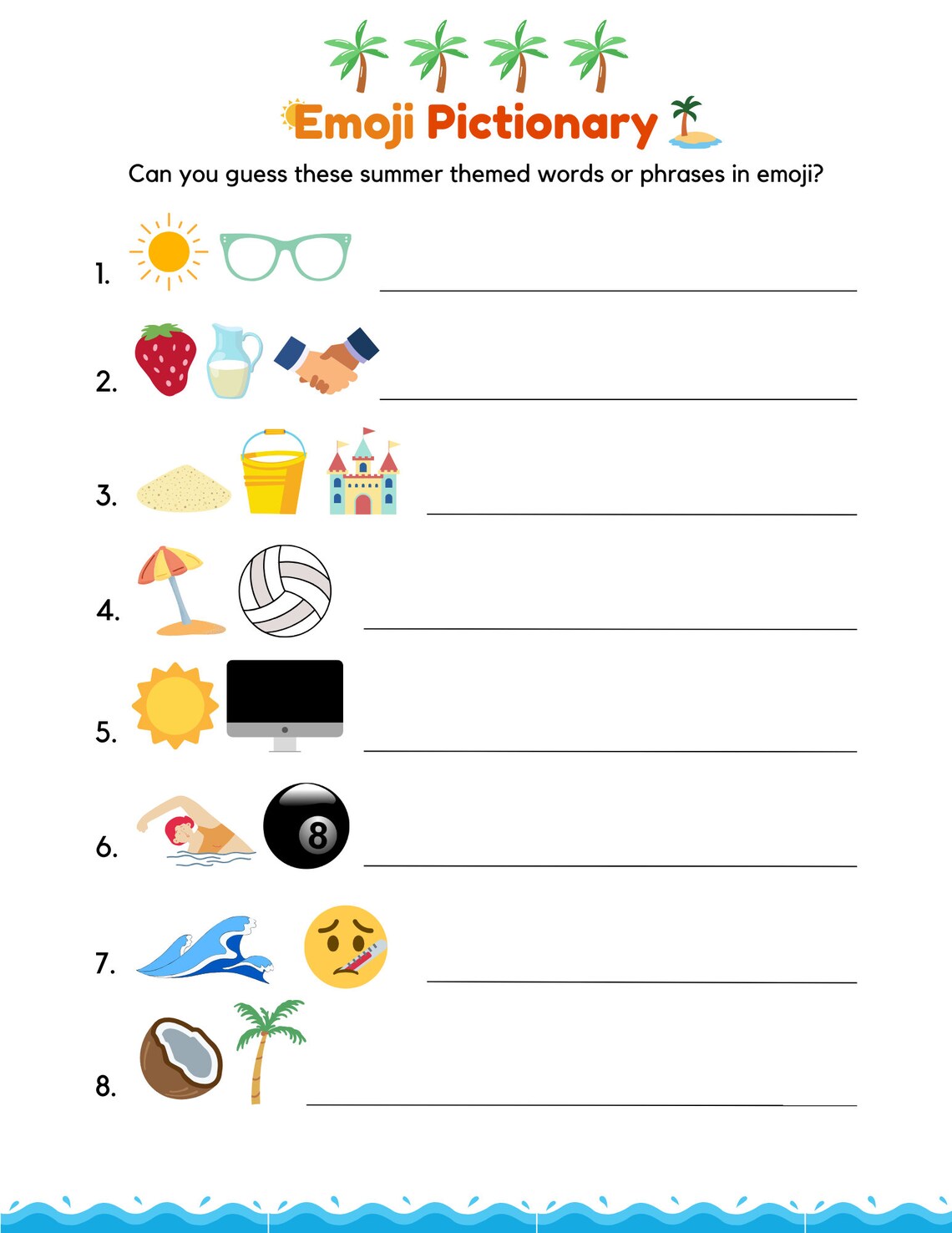 Summer Activities for Kids Bundle (55 Pages) - Etsy