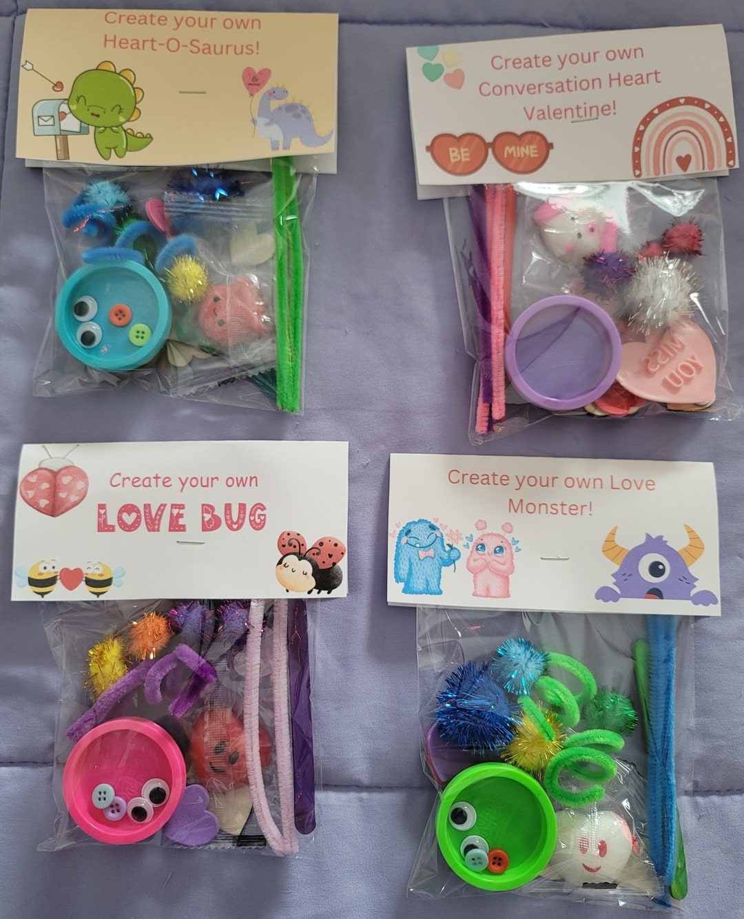 Create Your Own Playdough Valentine's Kits - Etsy