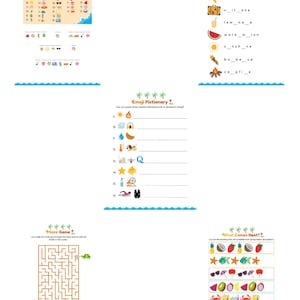 Summer Activities for Kids Bundle (55 Pages) - Etsy