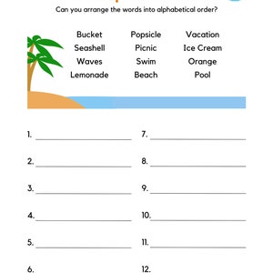 Summer Activities for Kids Bundle (55 Pages) - Etsy