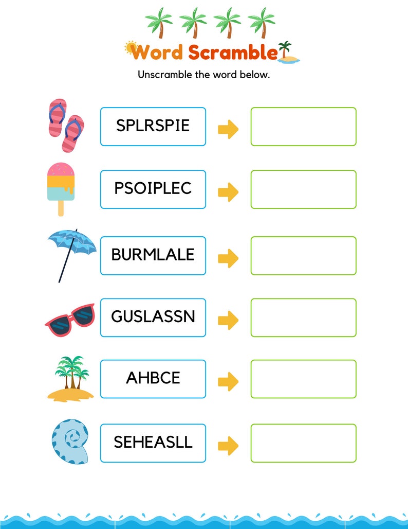 Summer Activities for Kids Bundle (55 Pages) - Etsy