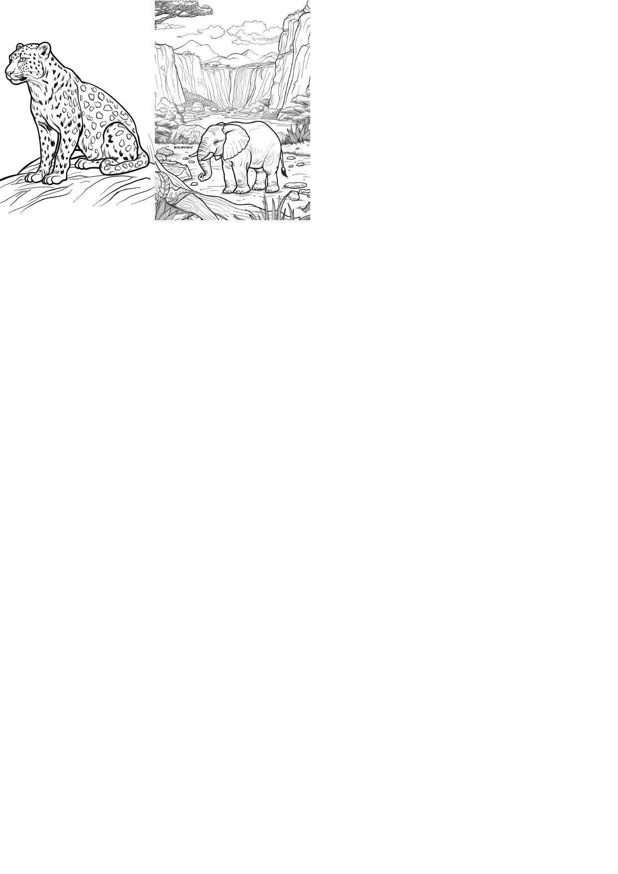 50 Animals Coloring Pages for Kids. PDF Format. Instant Download. - Etsy