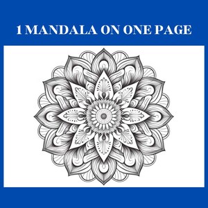 40 Mandalas Coloring Pages for Adults. PDF Format. Instant Download. - Etsy