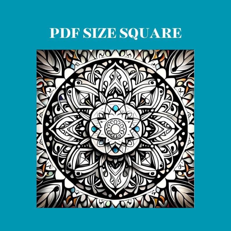 45 Mandalas Coloring Pages for Adults. PDF Format. Instant Download. - Etsy