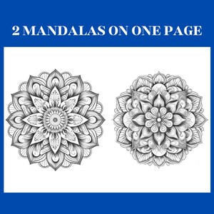 40 Mandalas Coloring Pages for Adults. PDF Format. Instant Download. - Etsy