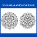 40 Mandalas Coloring Pages for Adults. PDF Format. Instant Download. - Etsy