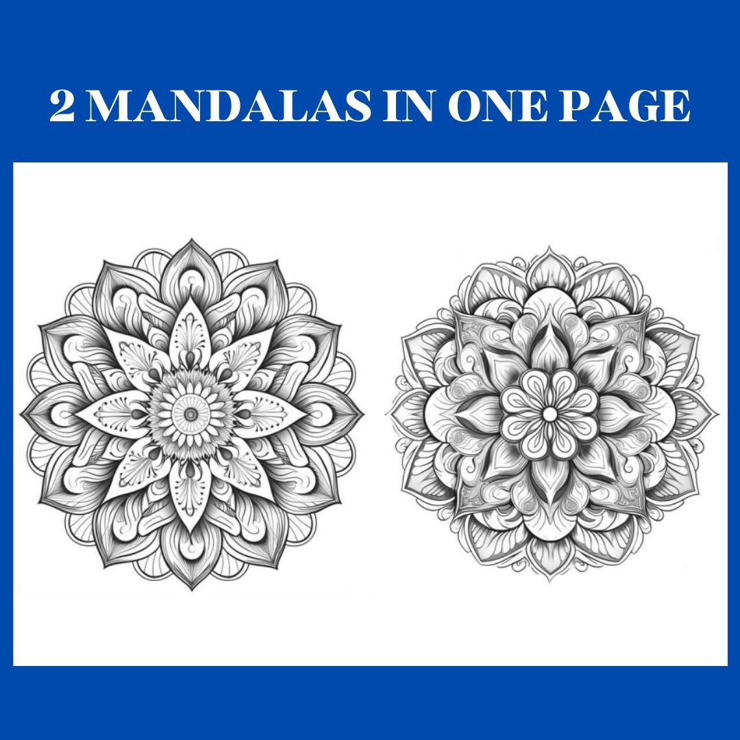 40 Mandalas Coloring Pages for Adults. PDF Format. Instant Download. - Etsy