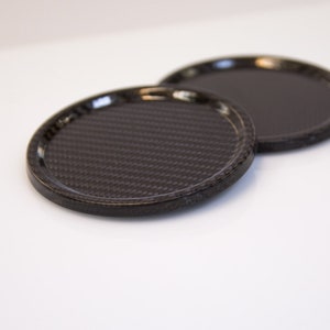 Premium 3K Carbon Fiber Coaster Set - Etsy