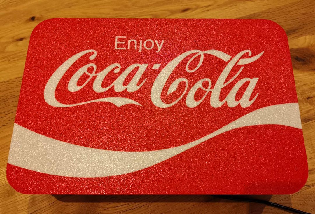 Coca-cola LED Night Light - Logo (night Light) - Etsy