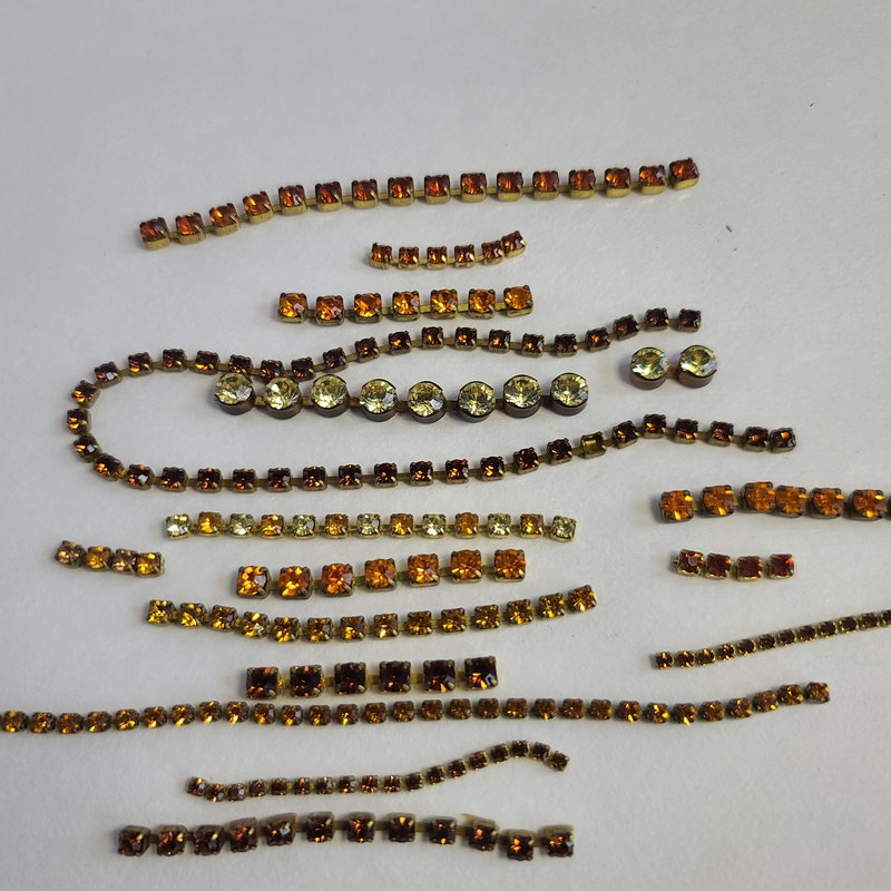 Rhinestone Chain - Etsy