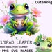 Lilypad Leaper, Watercolor Frog, Frog Clip Art, Frog PNG, Frog SVG, Frog Art, Frog Digital ...