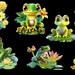 Lilypad Leaper, Watercolor Frog, Frog Clip Art, Frog PNG, Frog SVG, Frog Art, Frog Digital ...