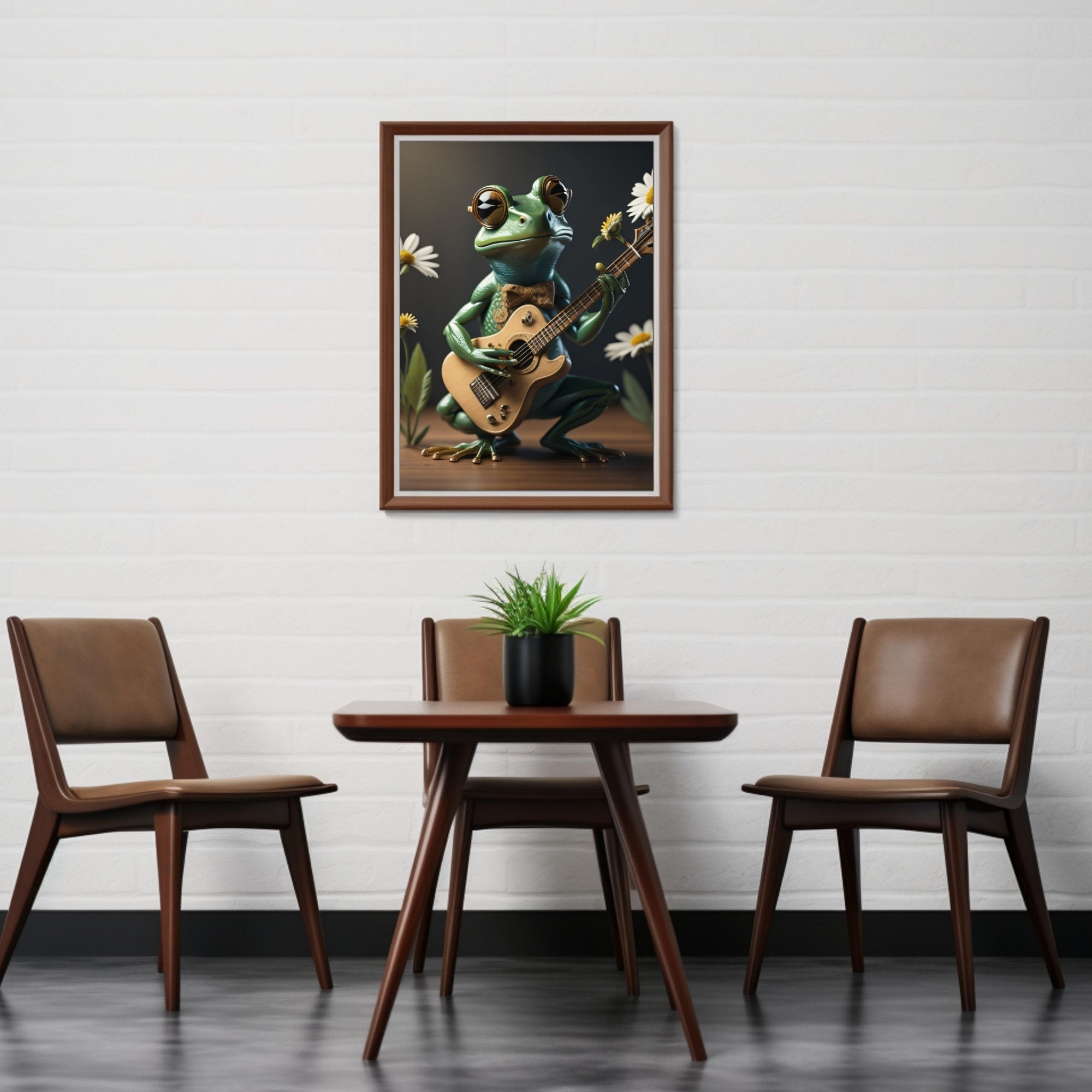 Frog Wall Art, Frog Clip Art , Frog Home Decor, Frog Vintage Wall Art ...