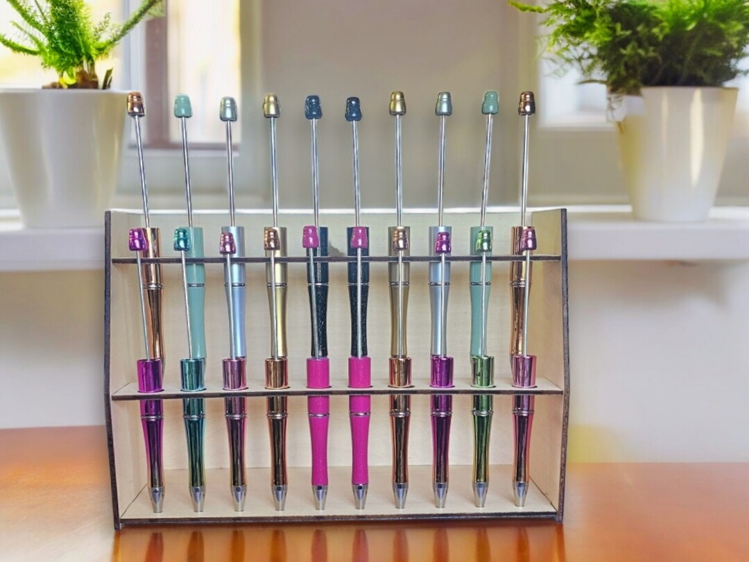 Silicone Beadable Pen Stand Bead Bar Pen Display Market Pen Stand ...