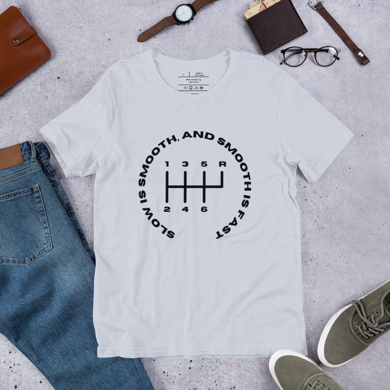 Gear Shift/stick Shift T-shirt, Car Lover Tee, Manual Transmission Gift ...