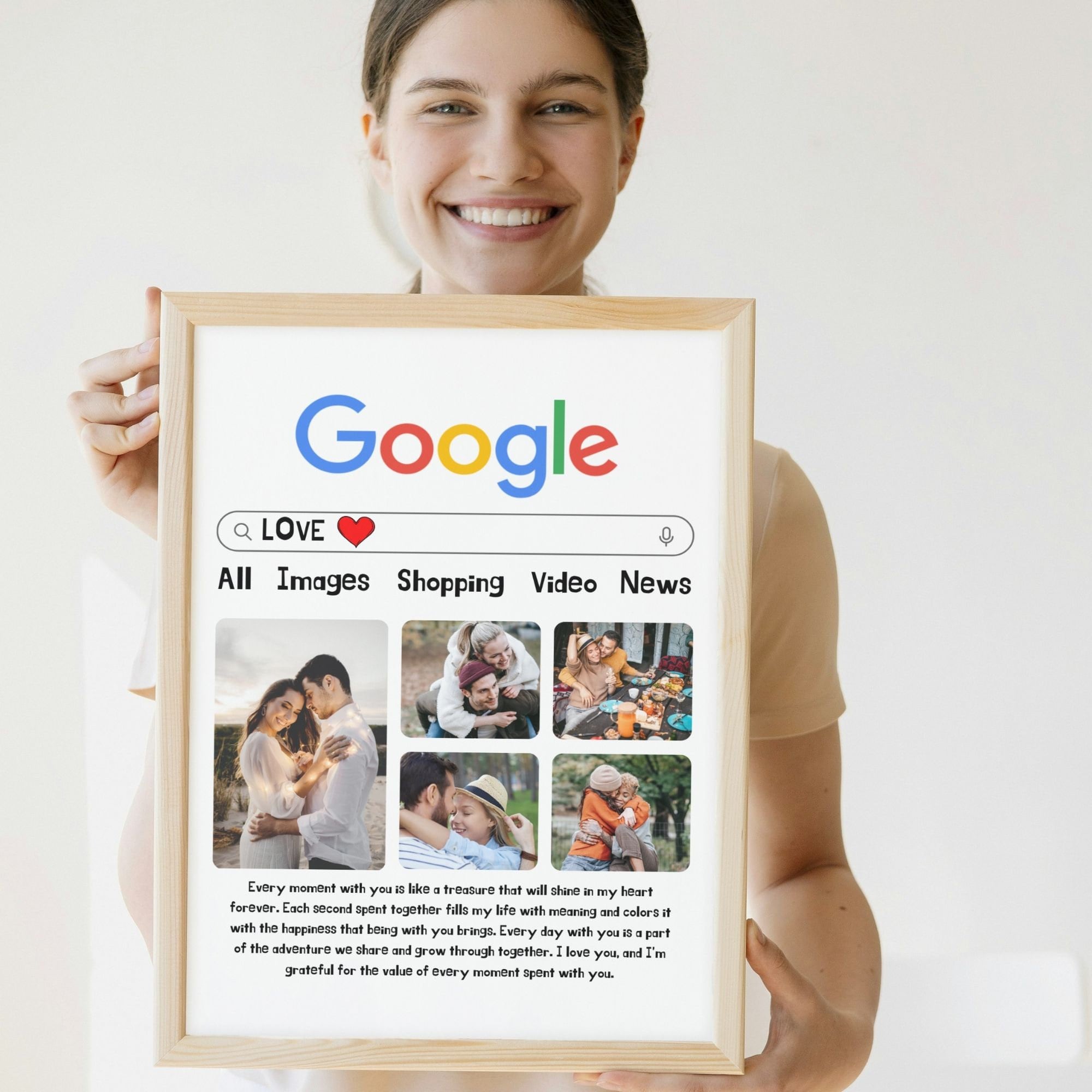 Google Themed Personalizable Custom Memory Photo Collage, Bestfriends ...