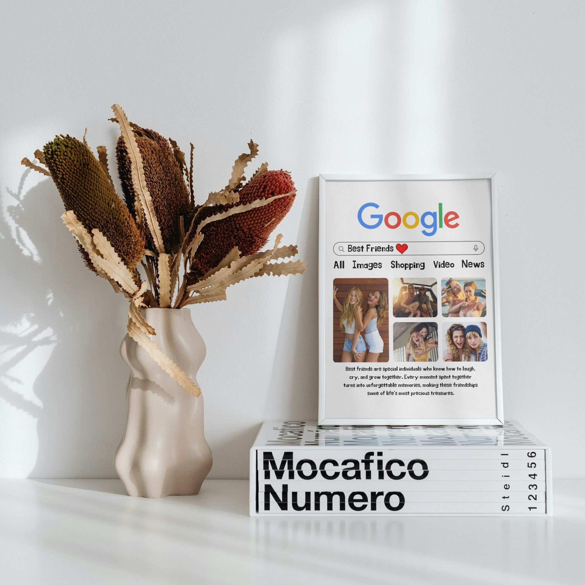 Google Themed Personalizable Custom Memory Photo Collage, Bestfriends ...