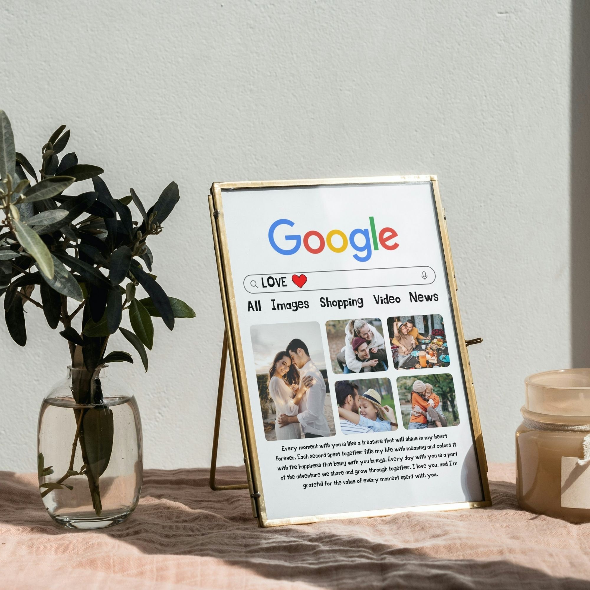 Google Themed Personalizable Custom Memory Photo Collage, Bestfriends ...