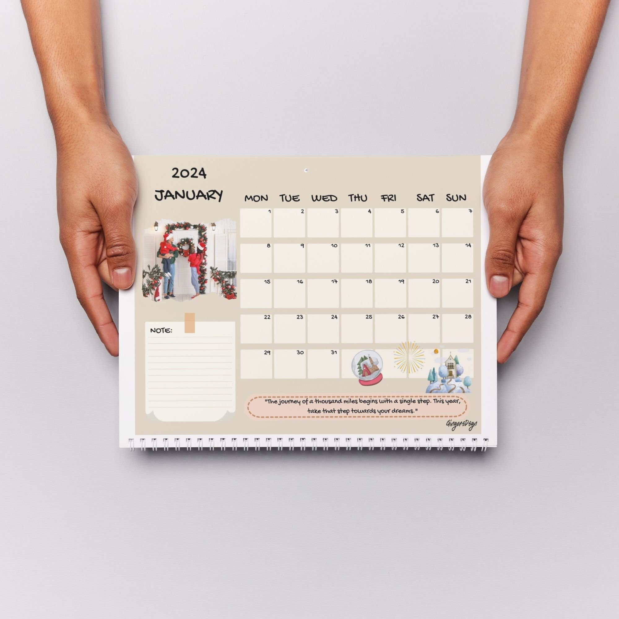 Personalized Calendar 2024 Printable and Editable Calendar - Etsy