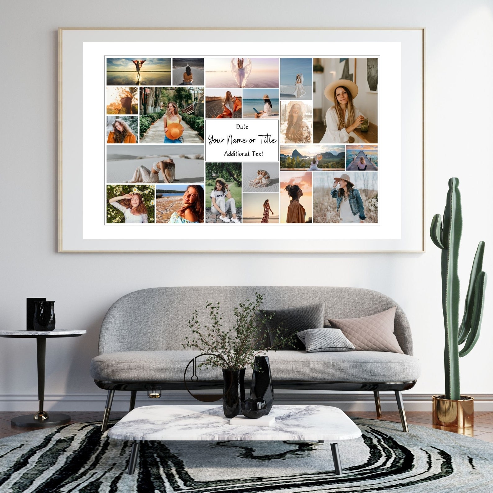 Poster Size Photo Collage Template, Funeral, Graduation, Birthday ...