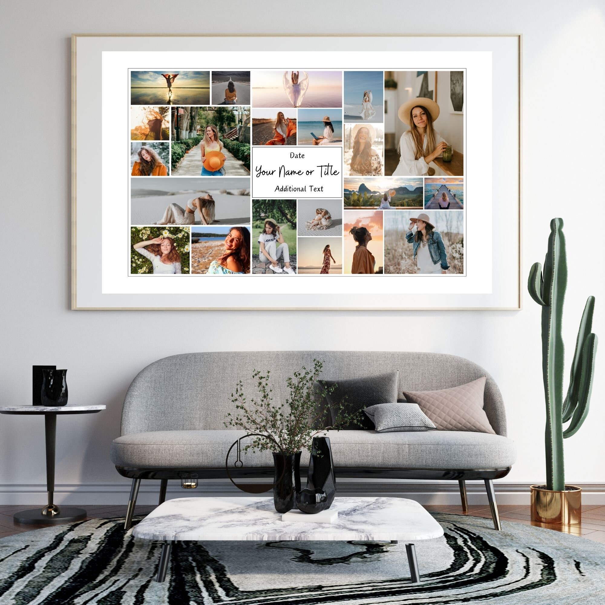 Poster Size Photo Collage Template, Funeral, Graduation, Birthday ...