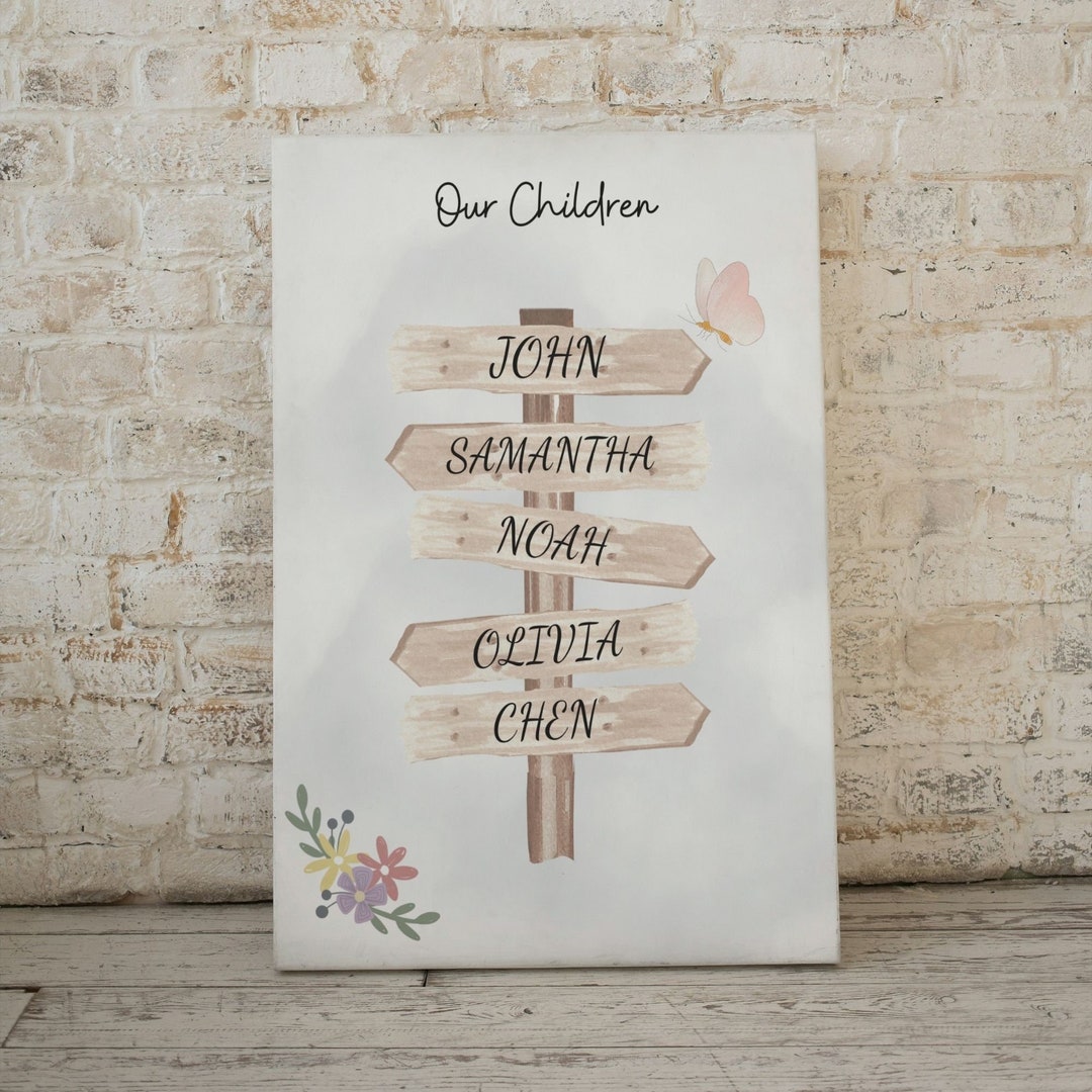 Personalized Street Sign With Names and Dates of Family Members ...