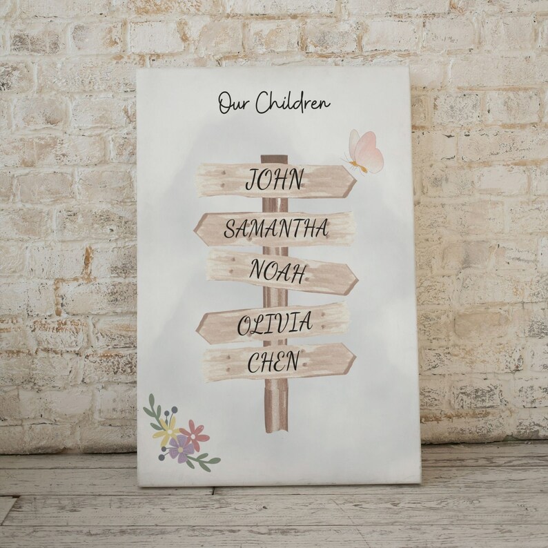 Personalized Street Sign With Names and Dates of Family Members ...