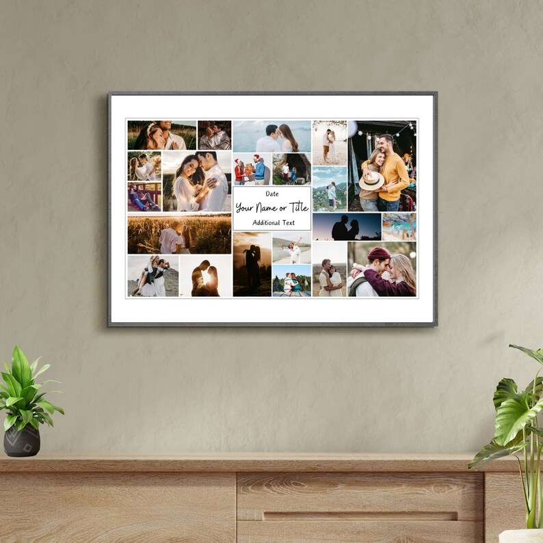 Poster Size Photo Collage Template, Funeral, Graduation, Birthday ...