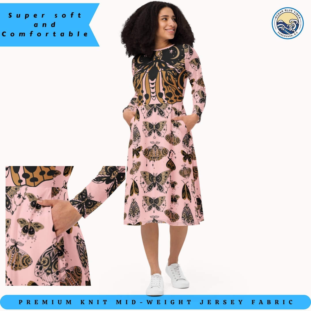 Luna Moth Women Dress Decorative Moth Dress for Moth Lover - Etsy