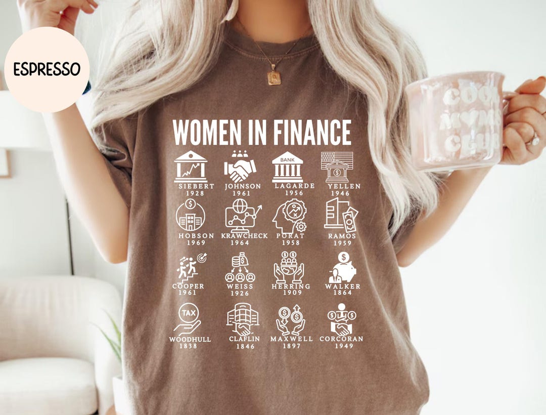 Women in Finance T-shirt, Comfort Colours Accountant Sweater, Finance ...