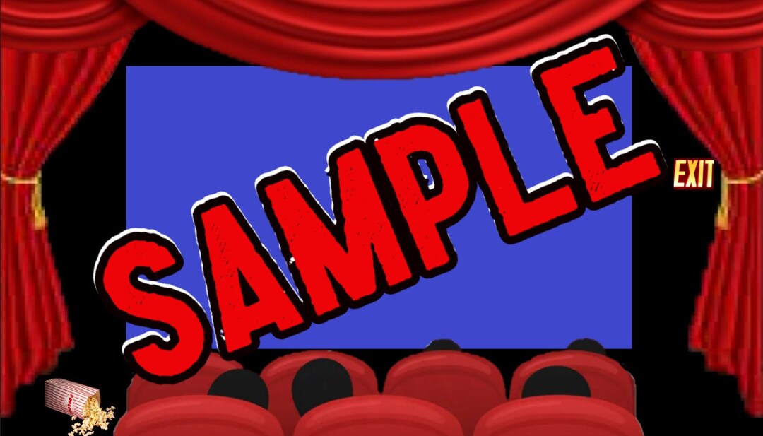 Movie Theater Overlay - Etsy