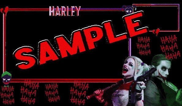 Harley and Joker Overlay Animated - Etsy