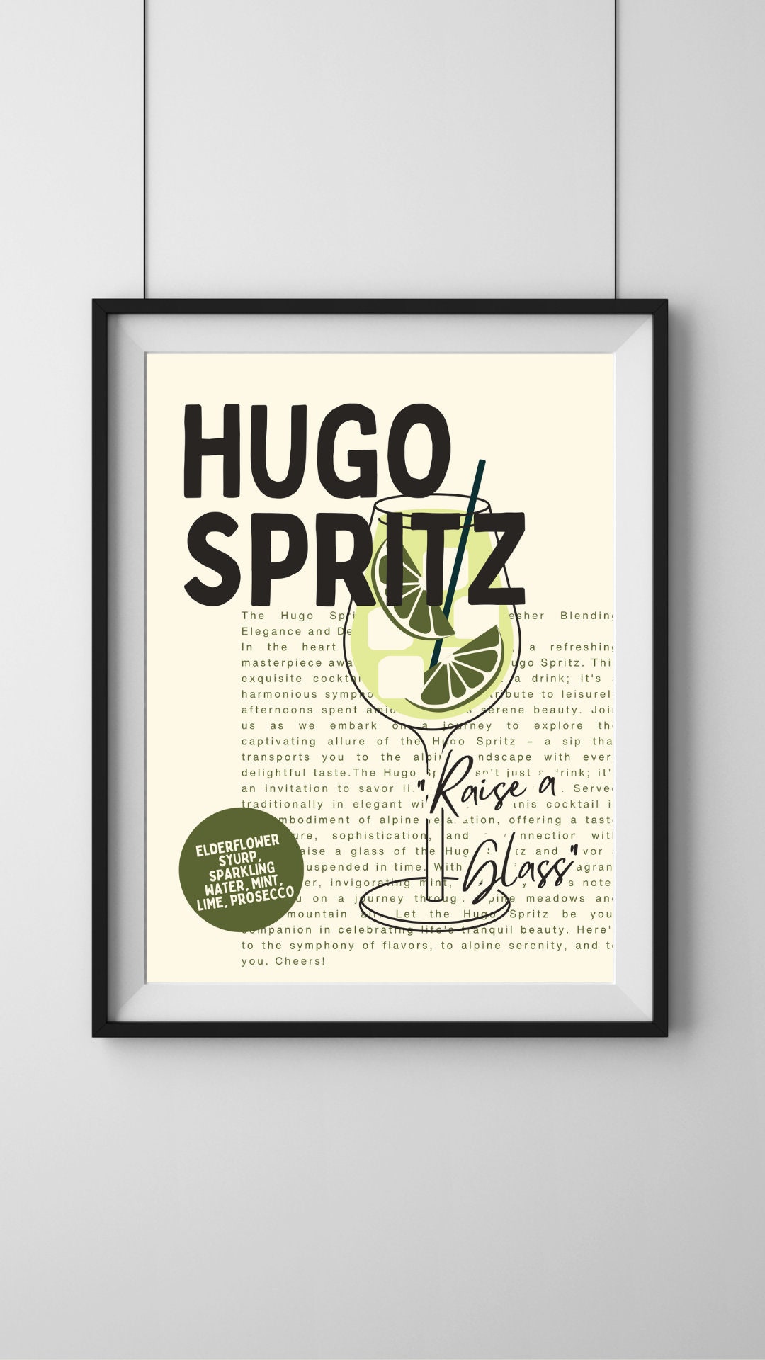 Hugo Spritz Digital Download Print - A Perfect Addition to Your Bar ...