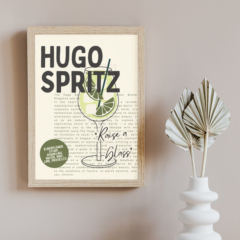 Hugo Spritz Digital Download Print - A Perfect Addition to Your Bar ...