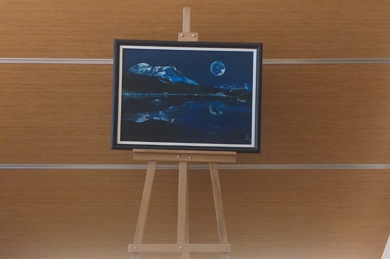 Blue Moon- Oil Painting - Etsy