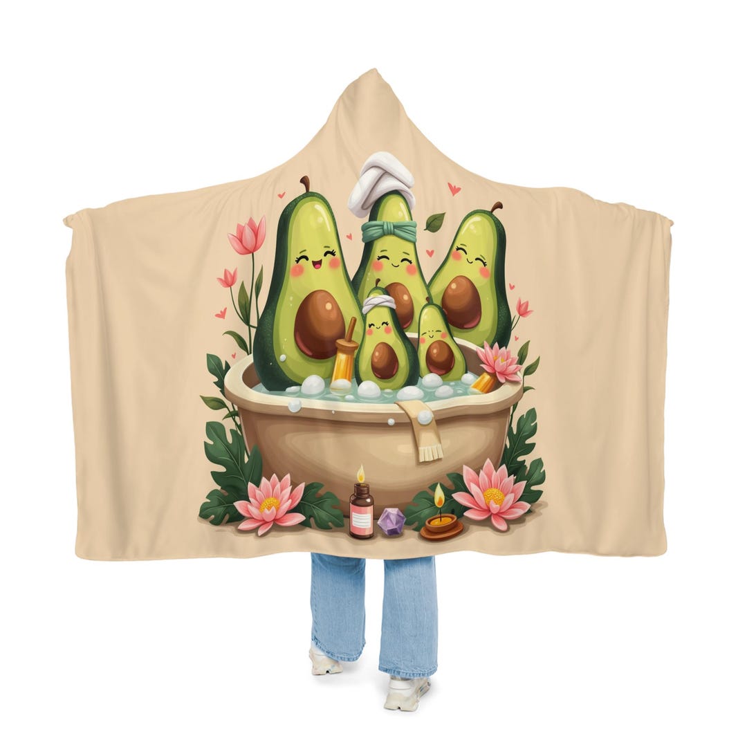 Snuggle Blanket Avocado Self-care Day Bubble Baths, Face Masks, Yoga ...