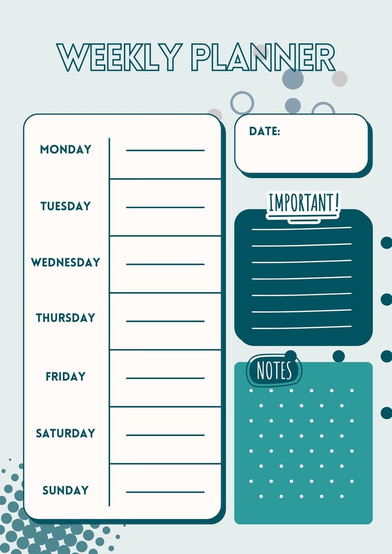 Planner 2024 Calendar Daily Weekly Monthly Planner Notes to Do List - Etsy