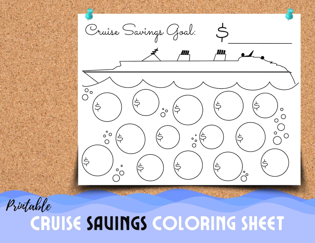 Customizable Cruise Savings Tracker, Downloadable and Printable - Etsy