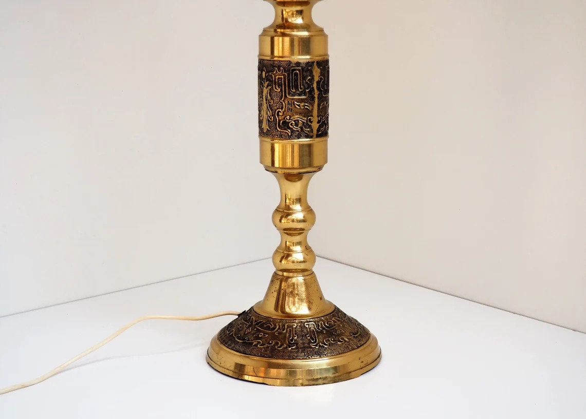 Vintage 1960's Brass Floor Standing Phone With Rotary Dial - Etsy Canada