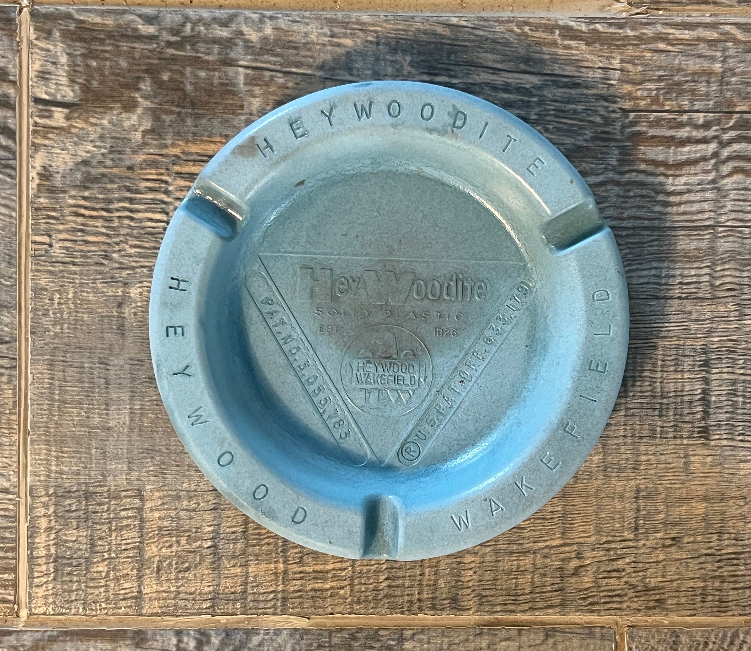 Rare Light Blue Vintage Heywood Wakefield Ashtray, Mid Century Solid ...
