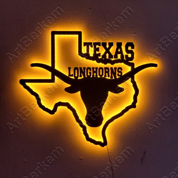 Texas Longhorns Neon Sign - Etsy