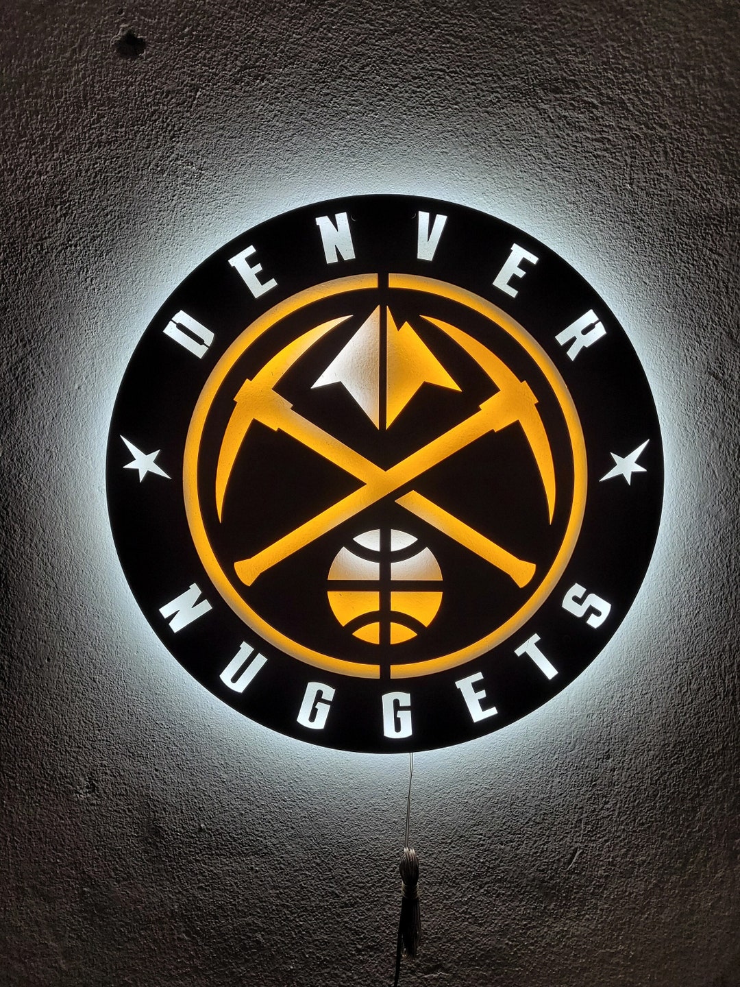 Denver Nuggets Basketball Team Sign Metal Sign Led Sign - Etsy